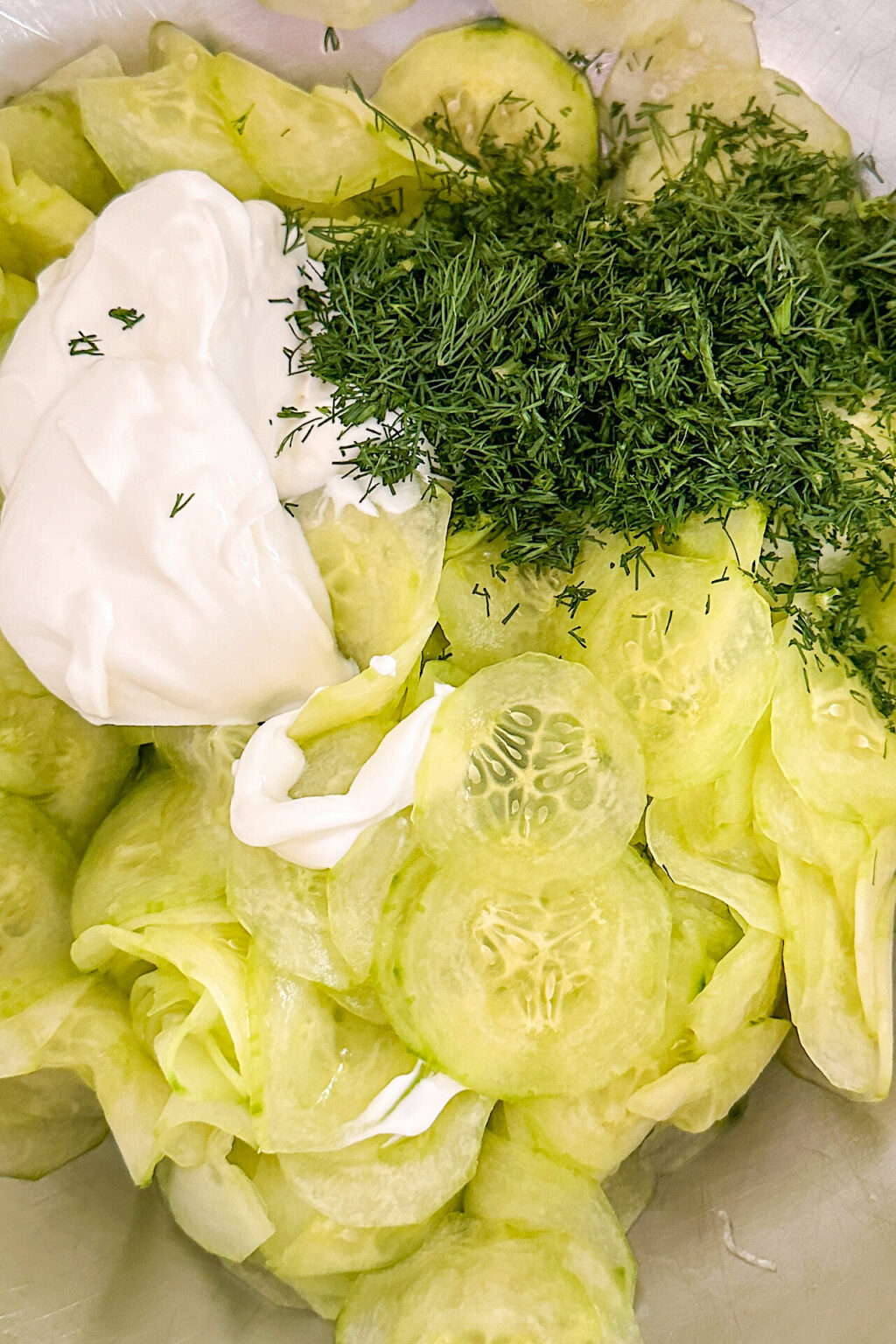 POLISH CUCUMBER SALAD - The Tasty Chapter