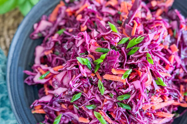 RED CABBAGE COLESLAW RECIPE - The Tasty Chapter